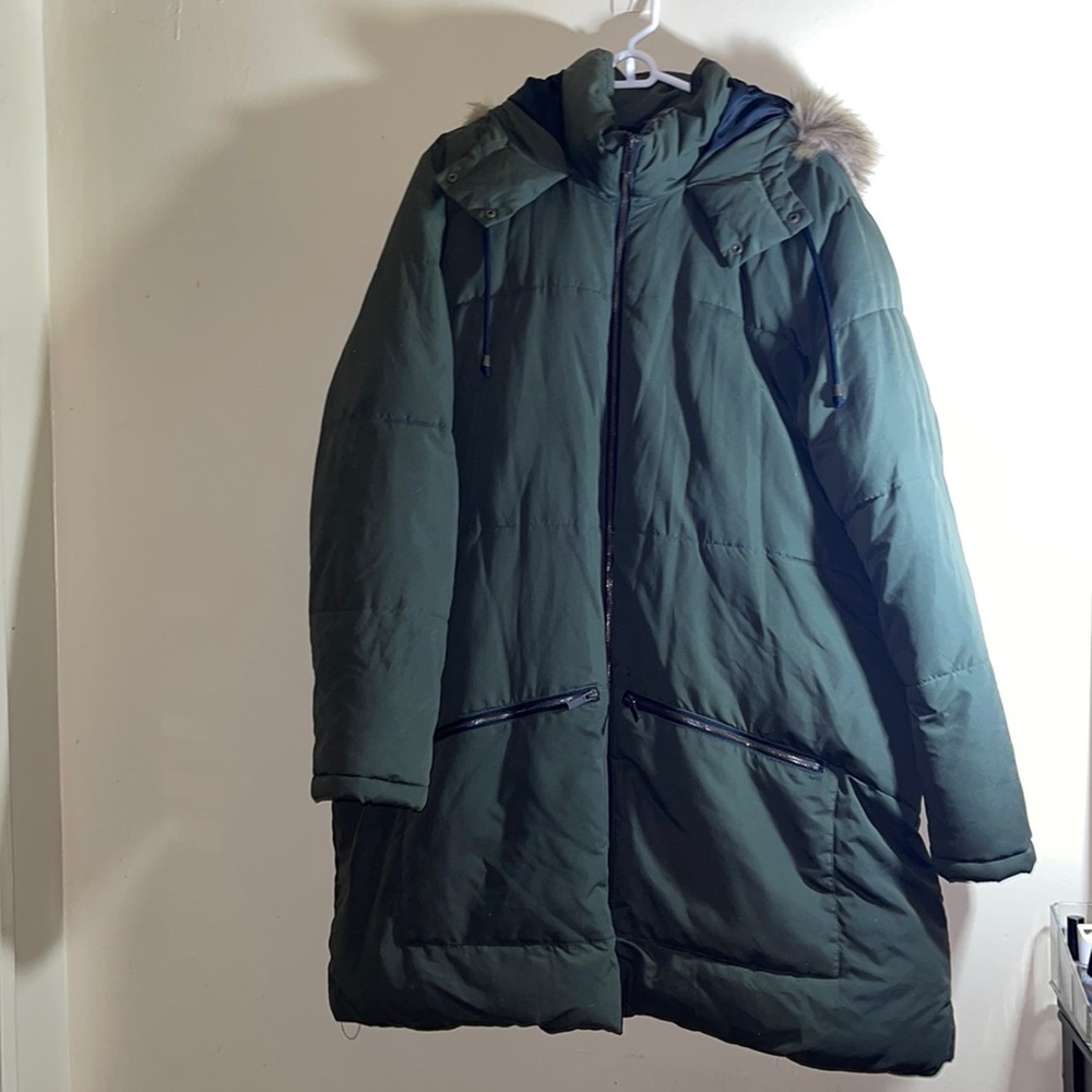 Old Navy Parka Puffer Longline Coat - Gem